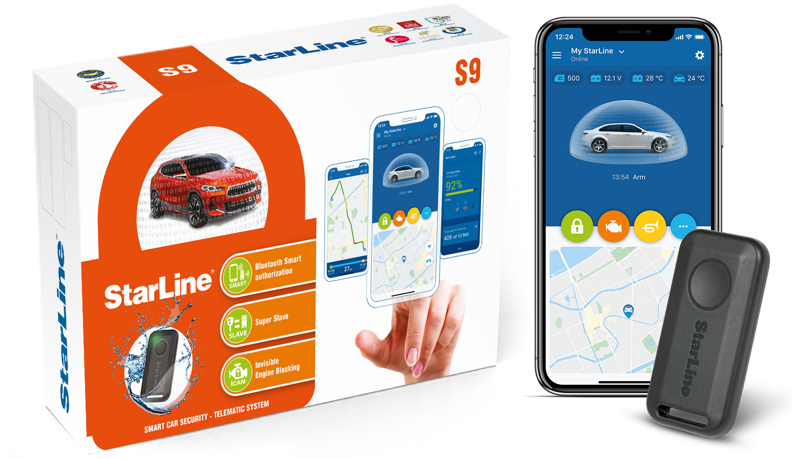 Billarm StarLine S9 4G GPS Car Audio Center Billarm StarLine S9 4G GPS Car Audio Center